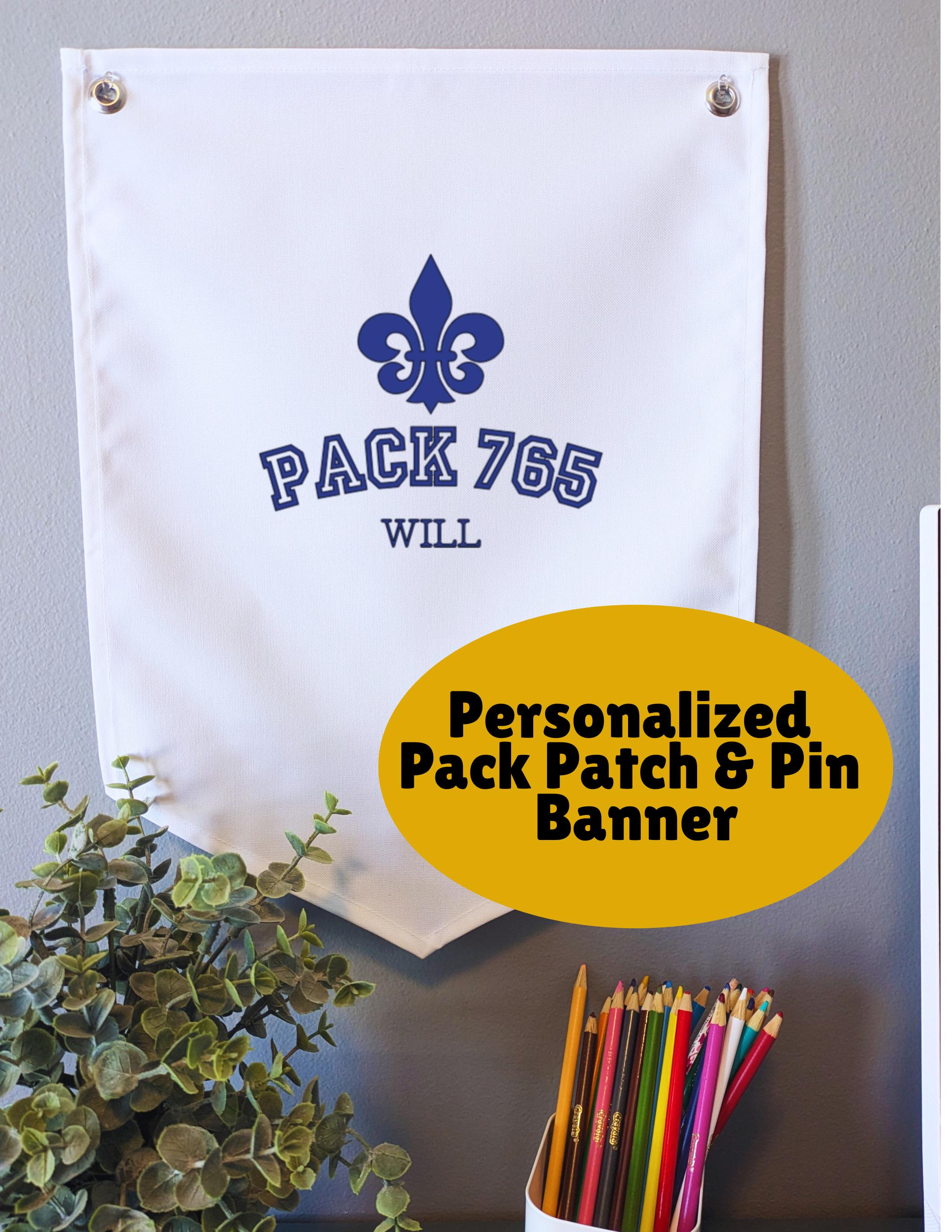 Personalized Cub Scout Patch Banner | Cotton or Polyester - Etsy