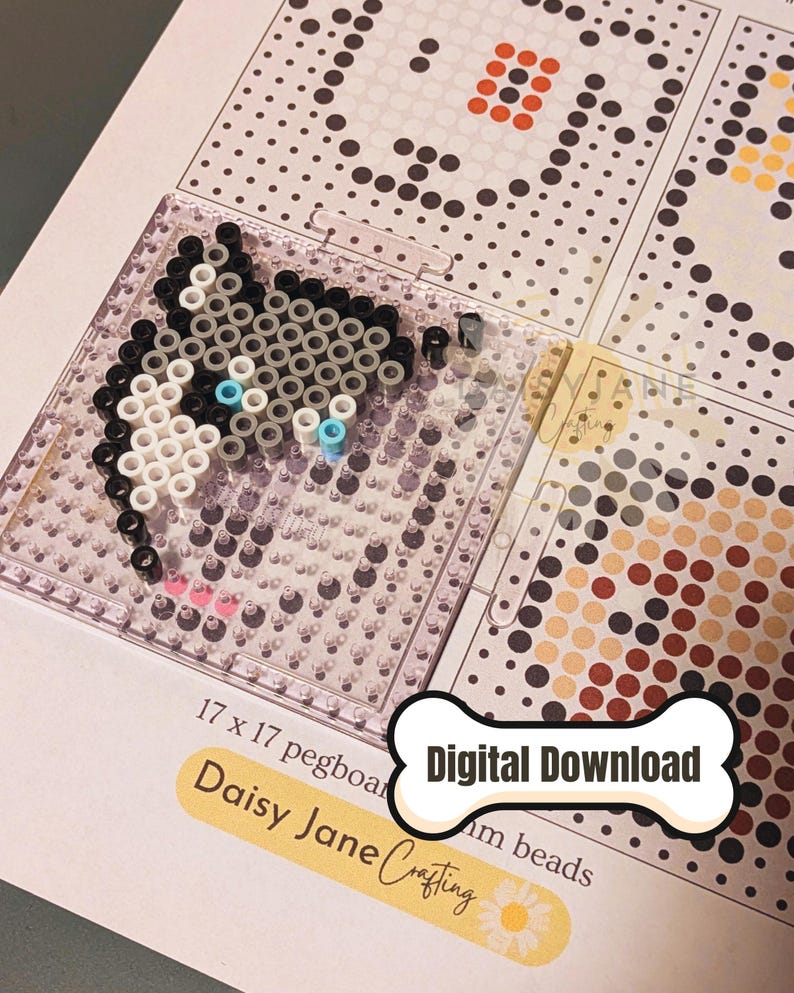 Dog Perler Bead Templates | Fuse Bead Patterns (digital Download) - Etsy