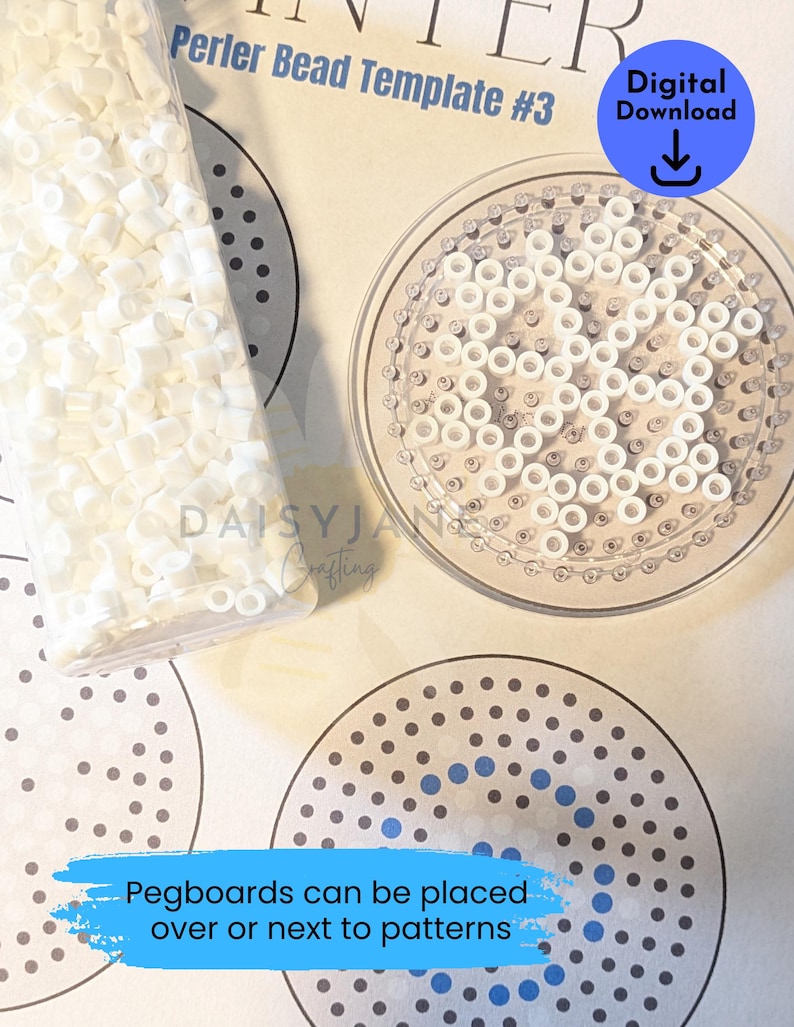 Winter Perler Bead, Hama Bead, Fuse Bead Bundle | Winter Craft for Kids ...