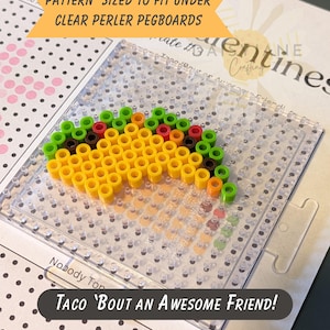 Valentine's Perler Bead Patterns, Kids Fuse Bead Crafts (PDF Pattern ...