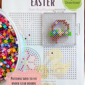 Easter Perler Bead, Hama Bead, Fuse Bead Bundle | Easter Craft Easter ...