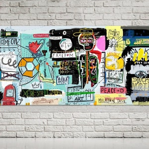 Graffiti Canvas Wall Art Street Art Print Abstract Abstract Wall Art ...