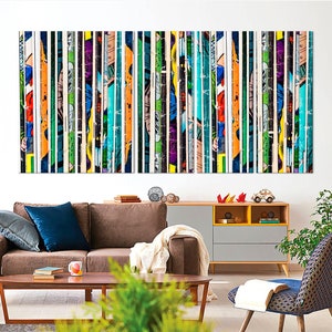 Comic Book Canvaswall Art Superhero Print Modern Art Kids Room Decor ...