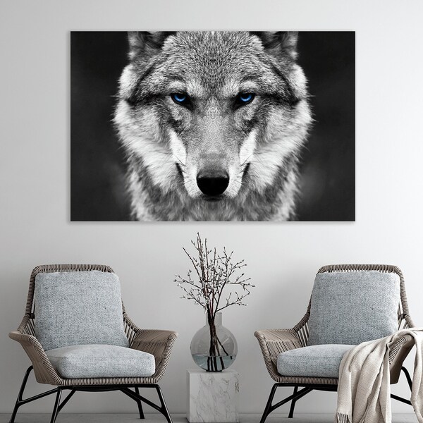 Wolf Modern Art - Etsy