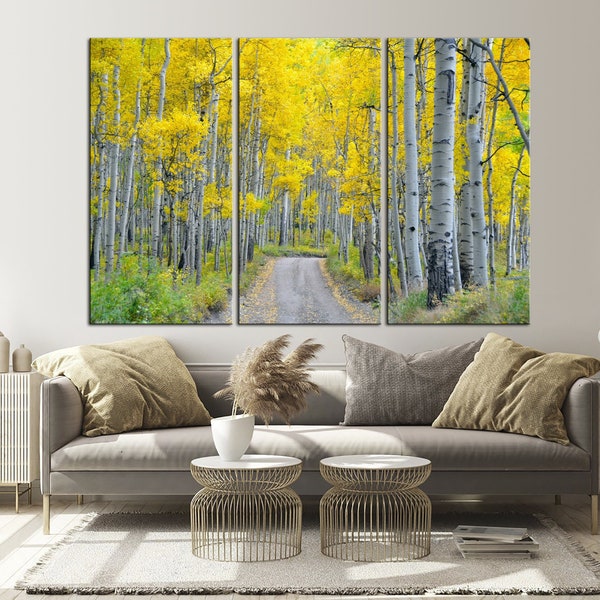 Birch Trees Wall Art - Etsy