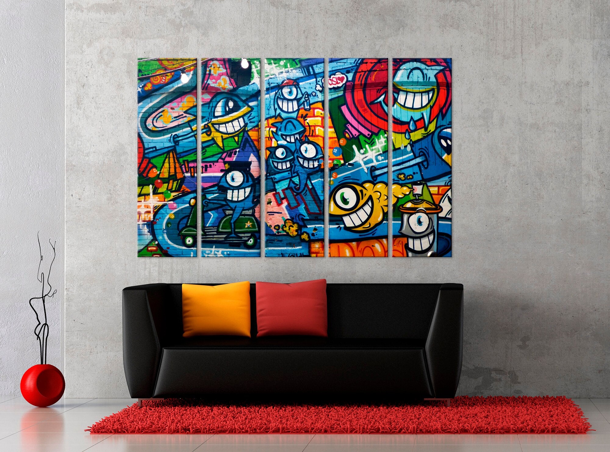 Abstract Graffiti Canvas