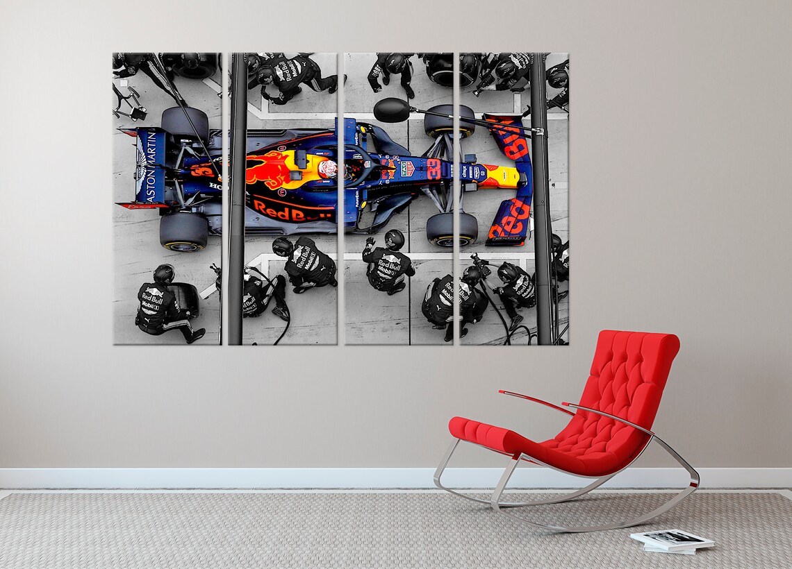 Formula 1 Canvas Wall Art Racing Print Man Cave Decor F1 - Etsy