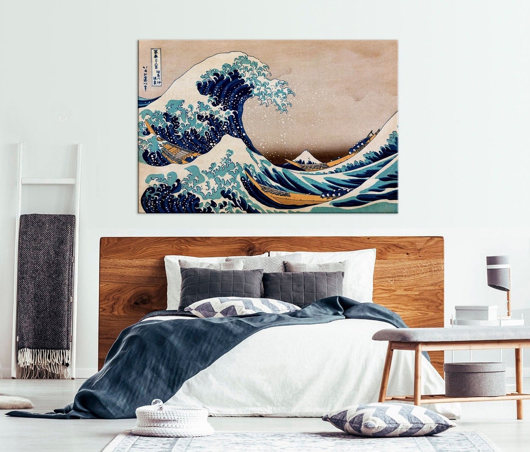 The Great Wave off Kanagawa Canvas Print Japanese Wall Art Ocean ...