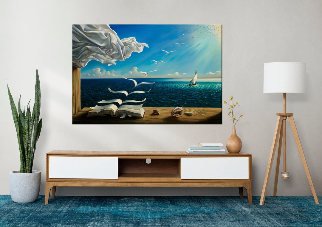 Salvador Dali Book Birds Printable Canvas Wall Art Prints Salvador Dali ...