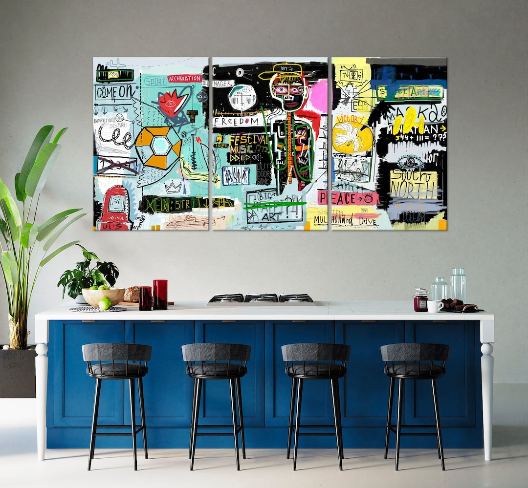 Graffiti Canvas Wall Art Street Art Print Abstract Abstract Wall Art ...