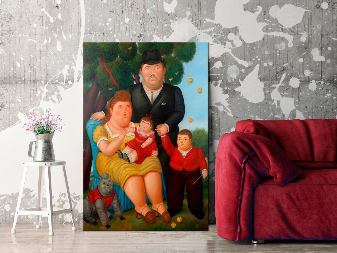 Fernando Botero Family Printable Canvas Wall Art Prints Family Art ...