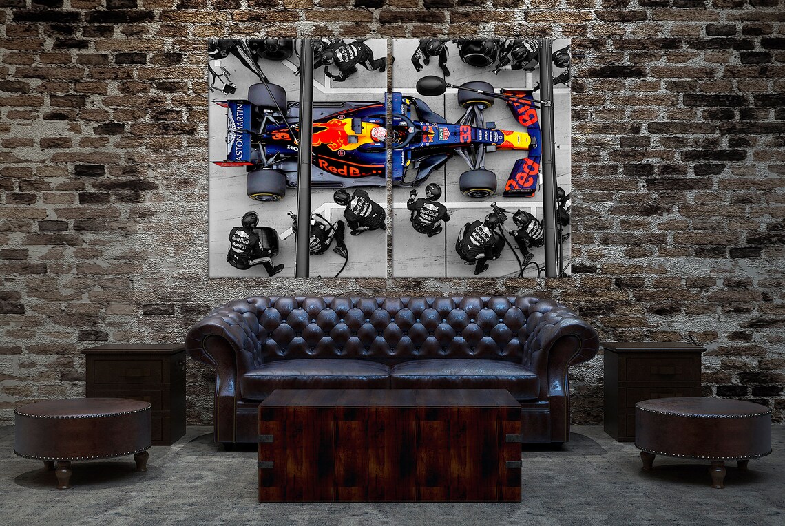 Formula 1 Canvas Wall Art Racing Print Man Cave Decor F1 - Etsy