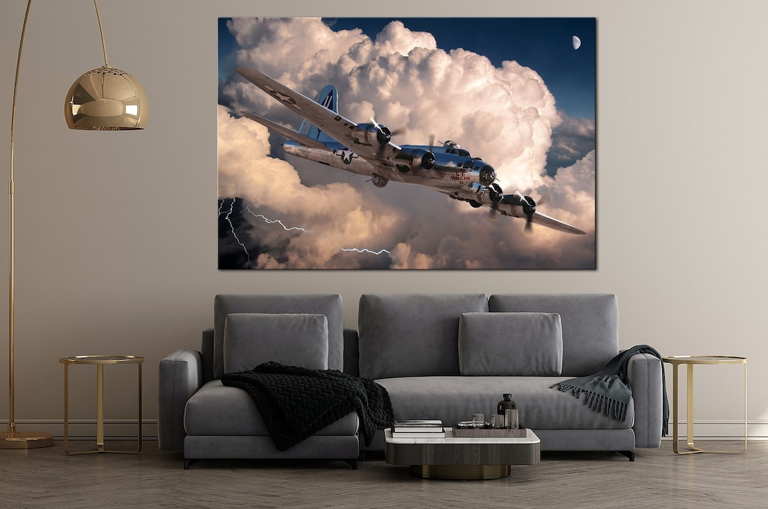 Plane Canvas Print Airplane Wall Art Aviation Canvas Art the Plane is ...