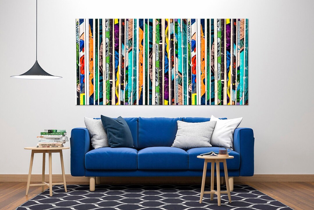 Comic Book Canvaswall Art Superhero Print Modern Art Kids - Etsy