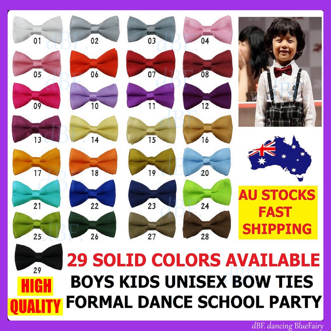 Boys Bow Ties Kids Bow Ties Pretied Ties for Tuxedo Dance Wedding Party ...