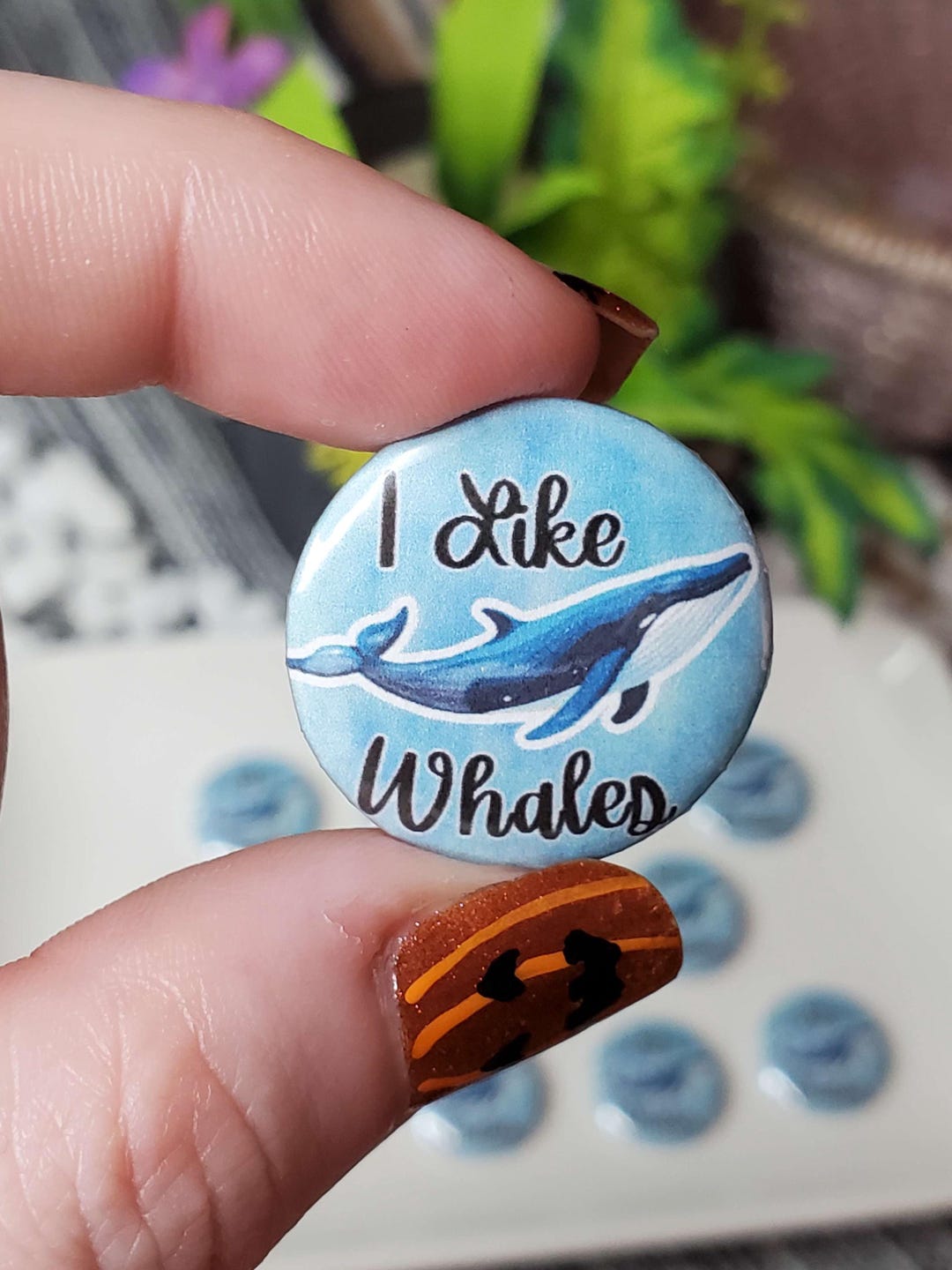 I Like Whales Button/pin - Adorable 1 Inch - Etsy