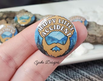 Bob Ross Motivational Encouraging Quote Enamel Lapel Pin | Accessories ...