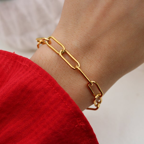 Chunky Paperclip Bracelet - Etsy