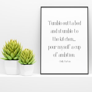 Dolly Parton Song Lyrics | Quotes for the Kitchen | Kitchen Wall Art ...