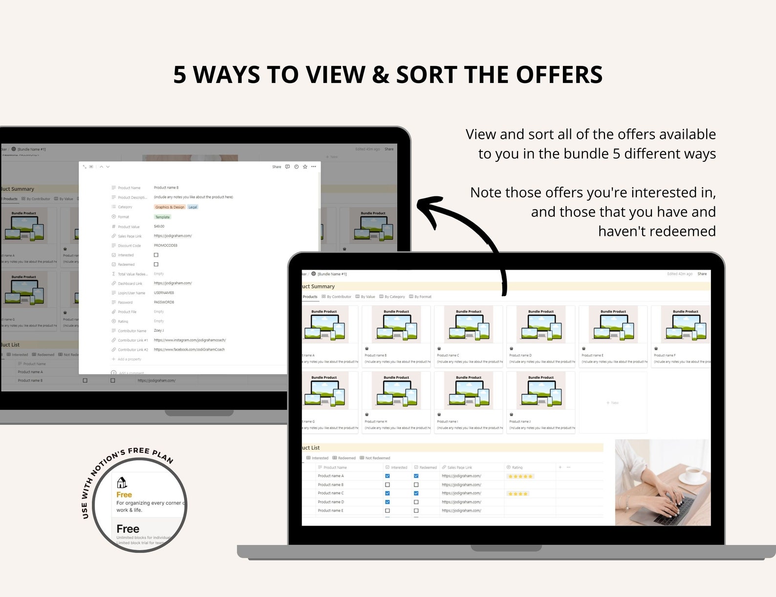Notion Template Notion Course Planner Bundle Tracker Course Tracker ...