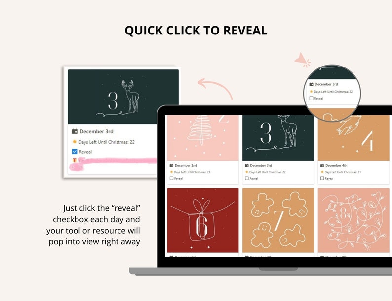 Digital Notion Advent Calendar Digital Advent Calendar for Adults ...