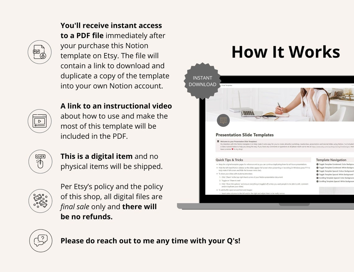 Notion Presentation Template Notion Template Presentation Slides Notion ...