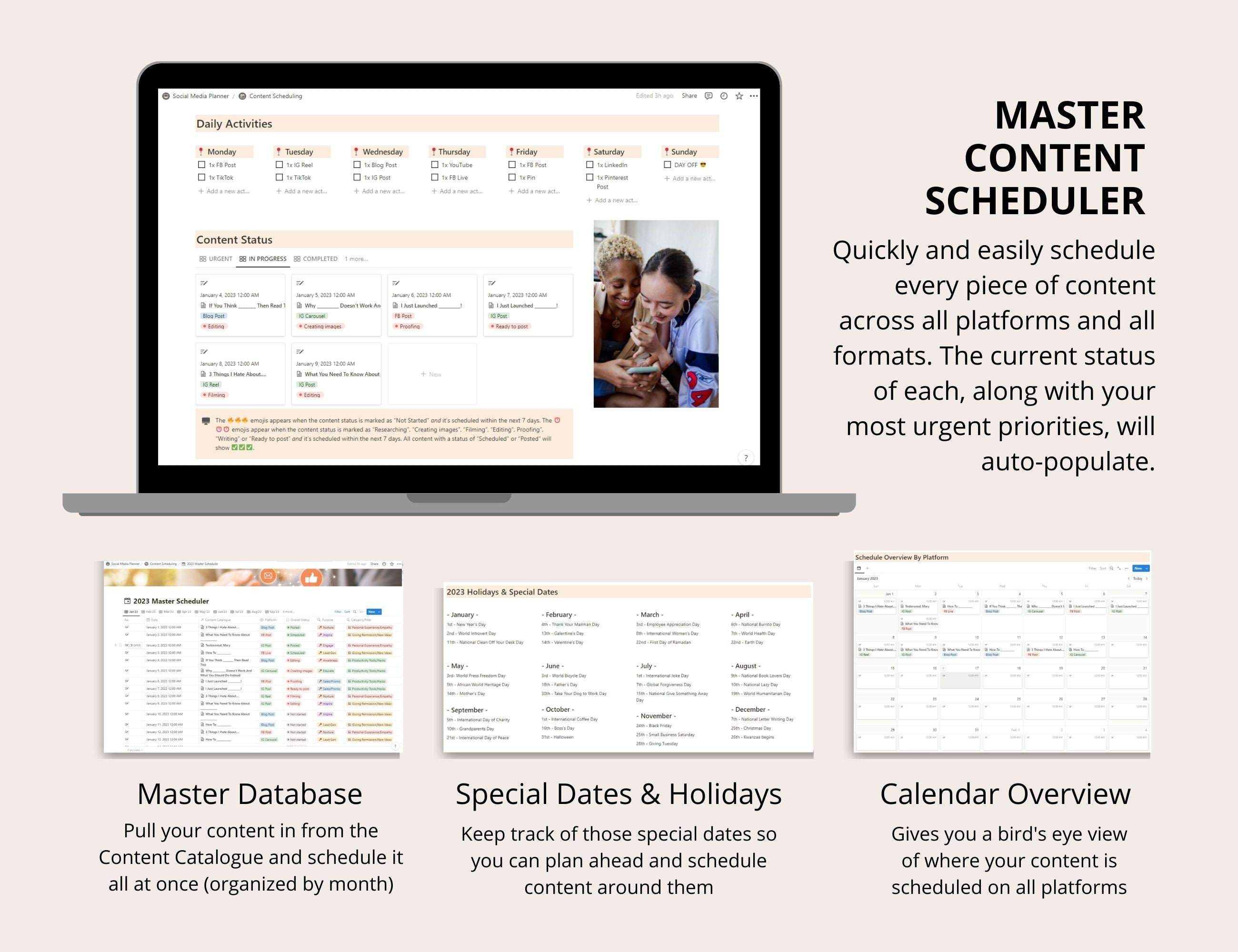 Notion Content Planner Notion Template Planner Notion Content Creator ...