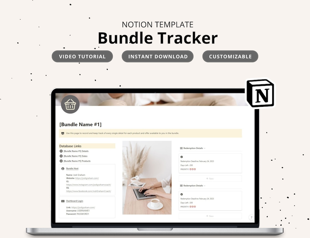 Notion Template Notion Course Planner Bundle Tracker Course Tracker ...