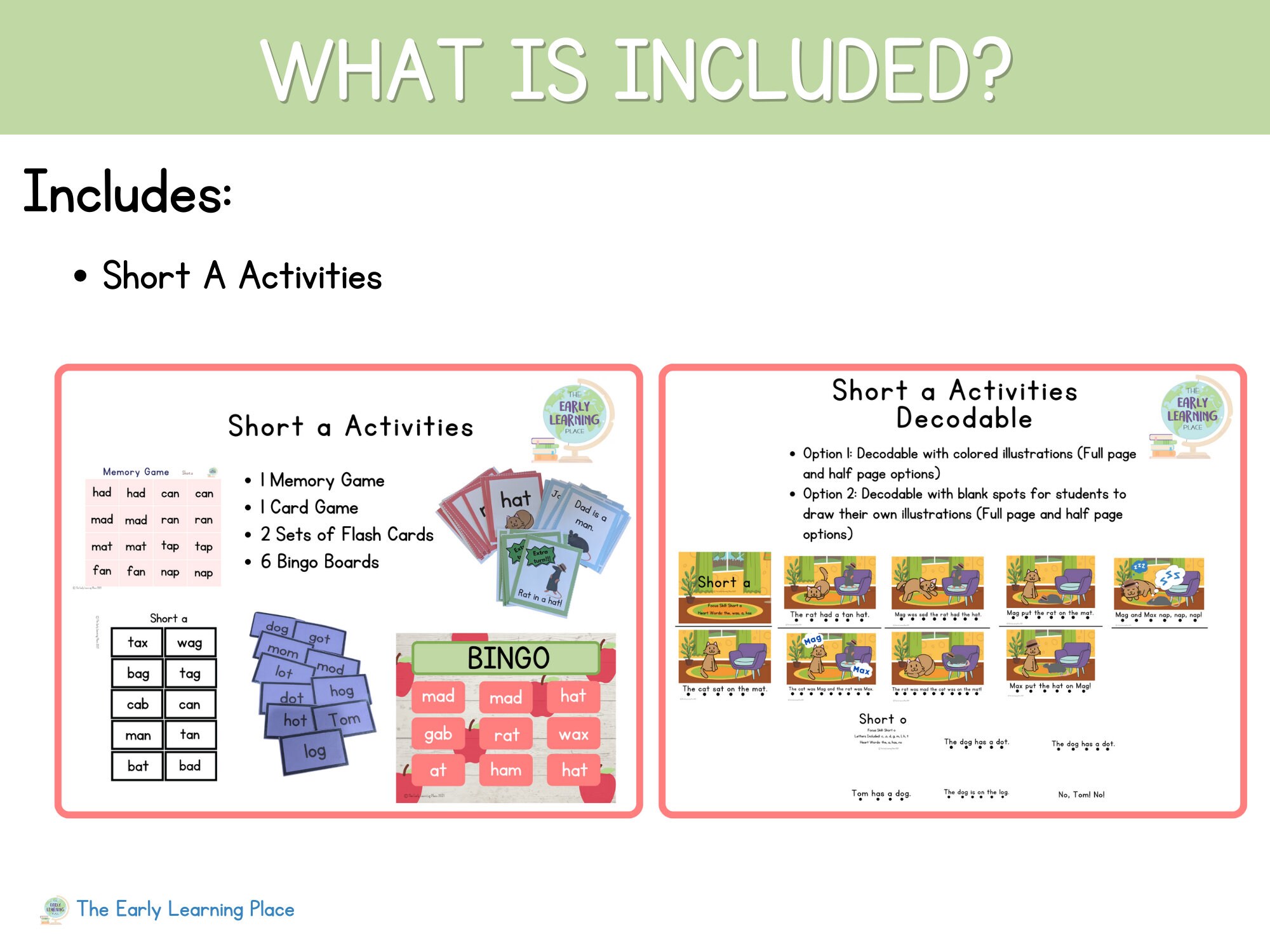 Short Vowel CVC Worksheets and Activities Short A Science of Reading ...