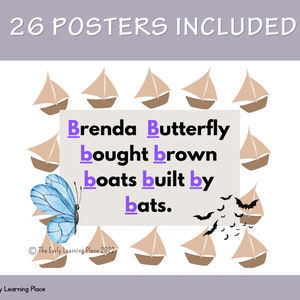 Alphabet Alliteration Posters for Letter Sounds | Phonological ...