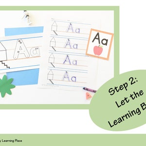 Letter Formation House Paper | Alphabet Writing - Etsy