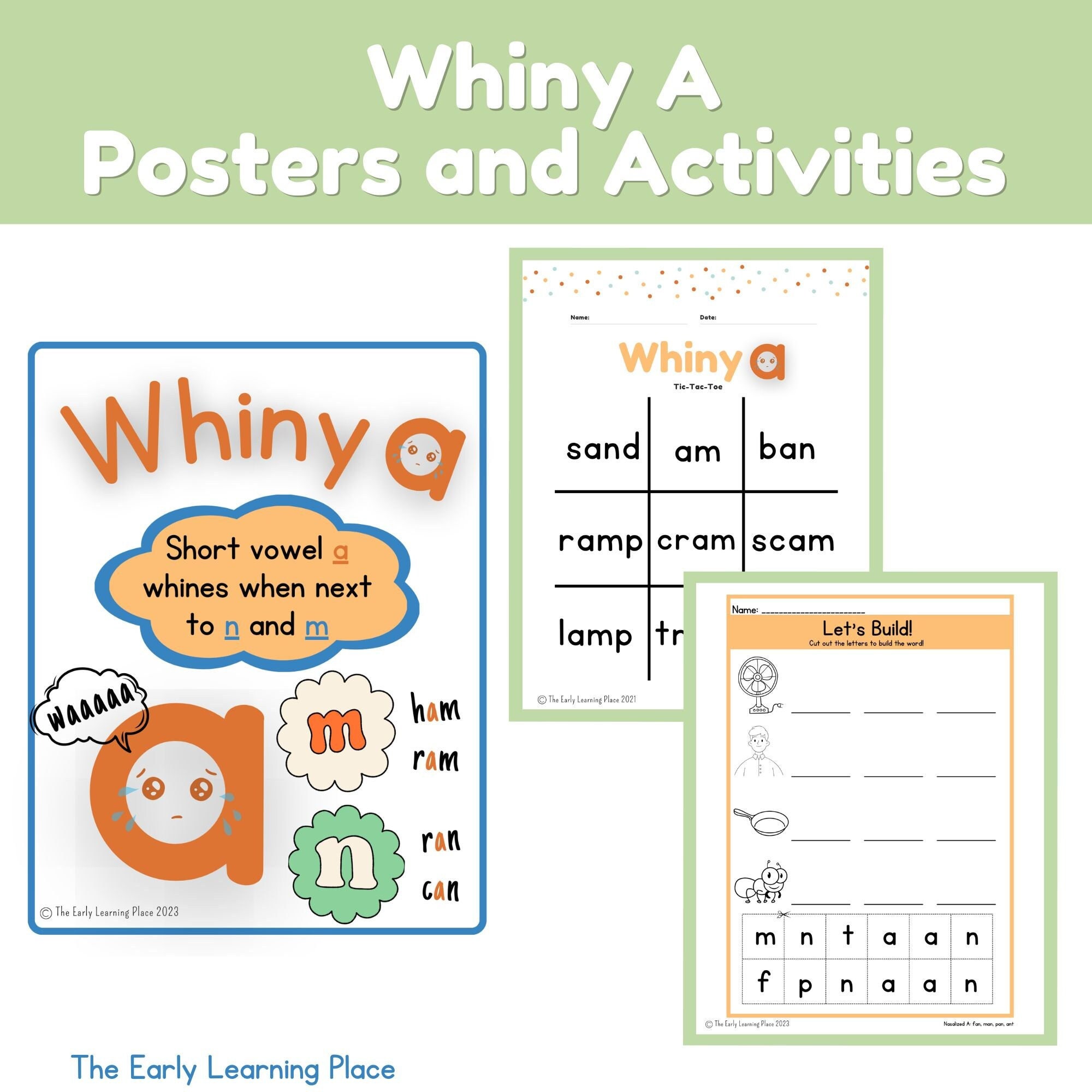 Whiny A / Nasalized A Posters and Activities | Homeschool ...