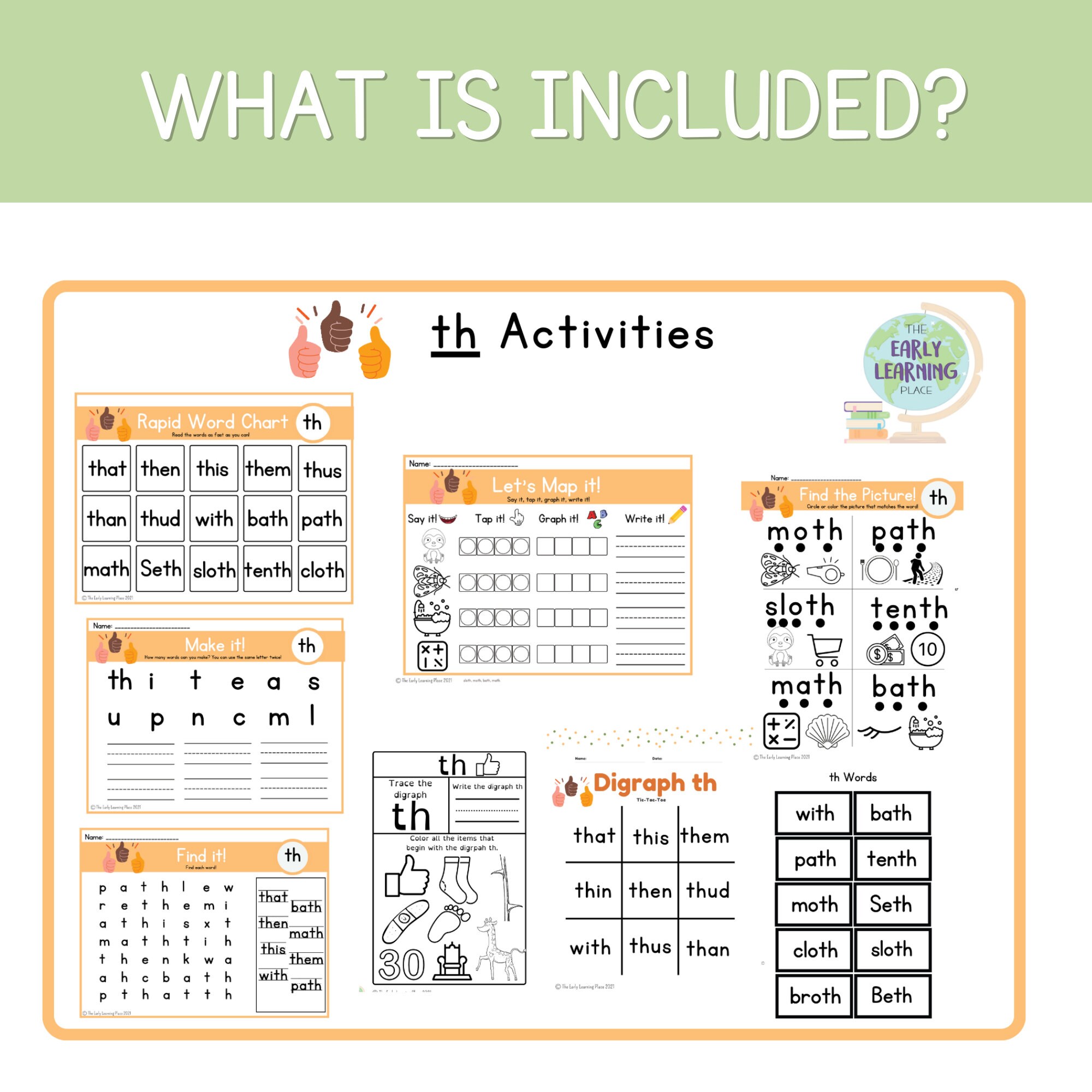 Digraph Th Posters, Word Cards, and Activities |science of Reading - Etsy