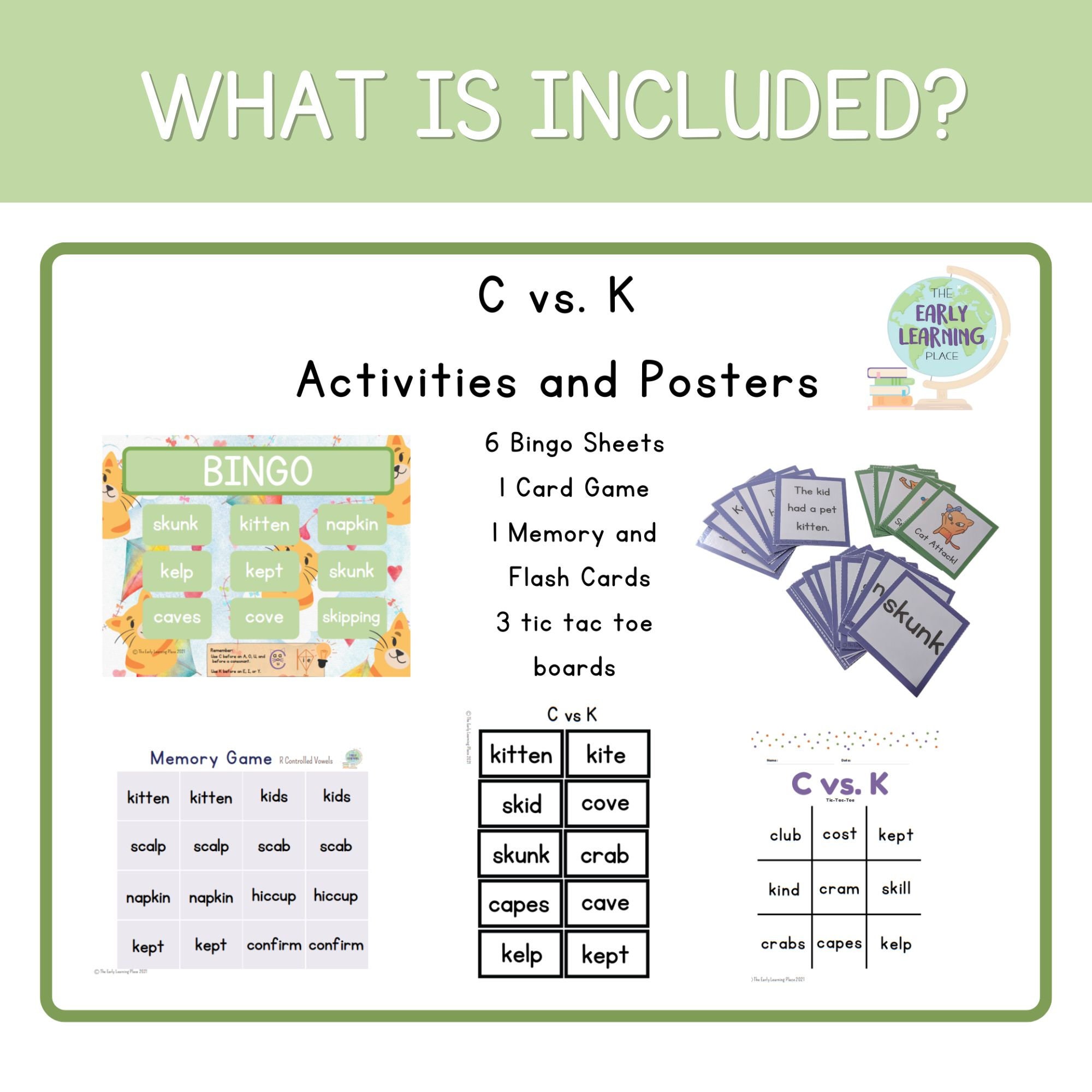 C Vs. K Posters and Activities | Cat/kite Rule | Spelling Rules ...