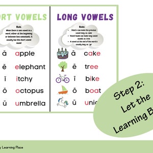 Short and Long Vowel Posters/sorts & Consonant Poster/sort | Alphabet ...