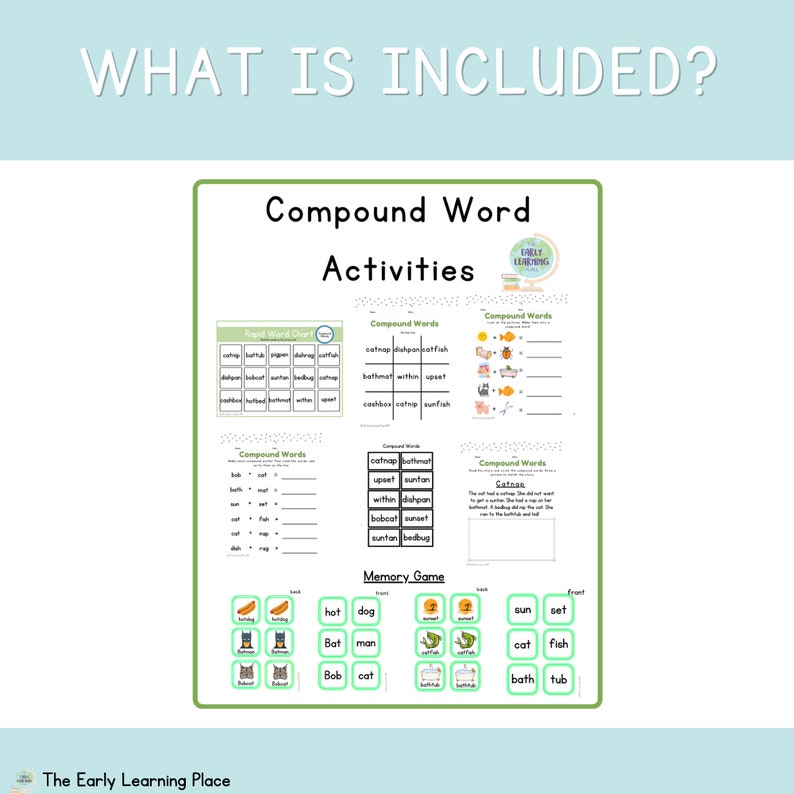Compound Words Games and Activities | Printable Activities ...