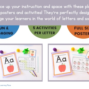 Alphabet Posters and Activity Sheets | Education, Homeschool ...