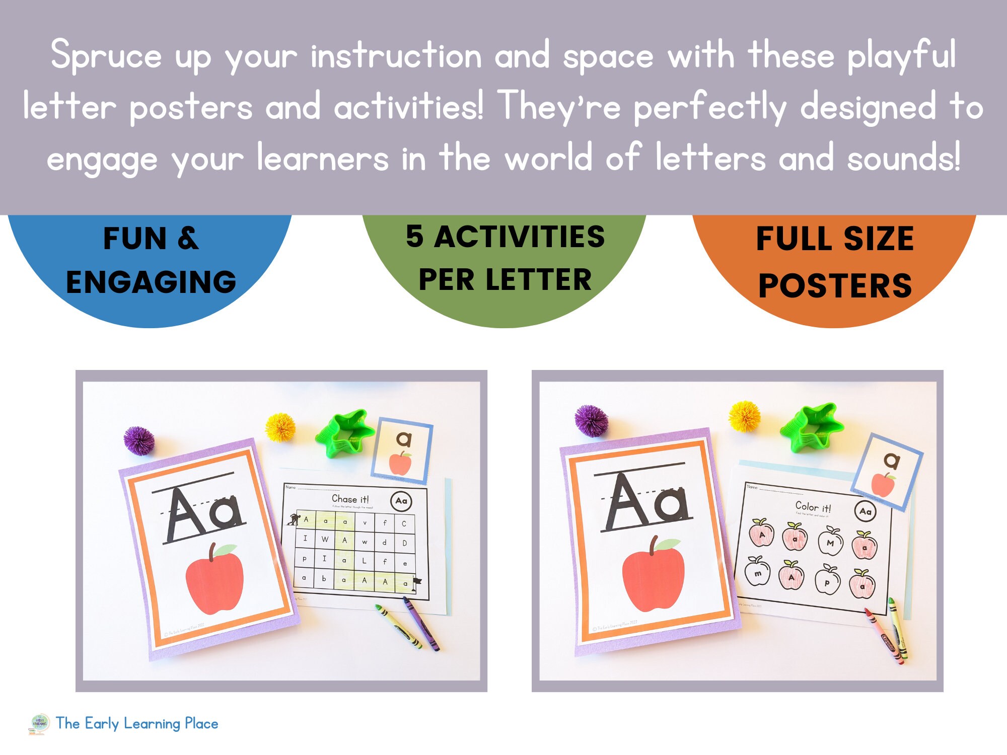 Alphabet Posters and Activity Sheets Education, Homeschool Preschool ...