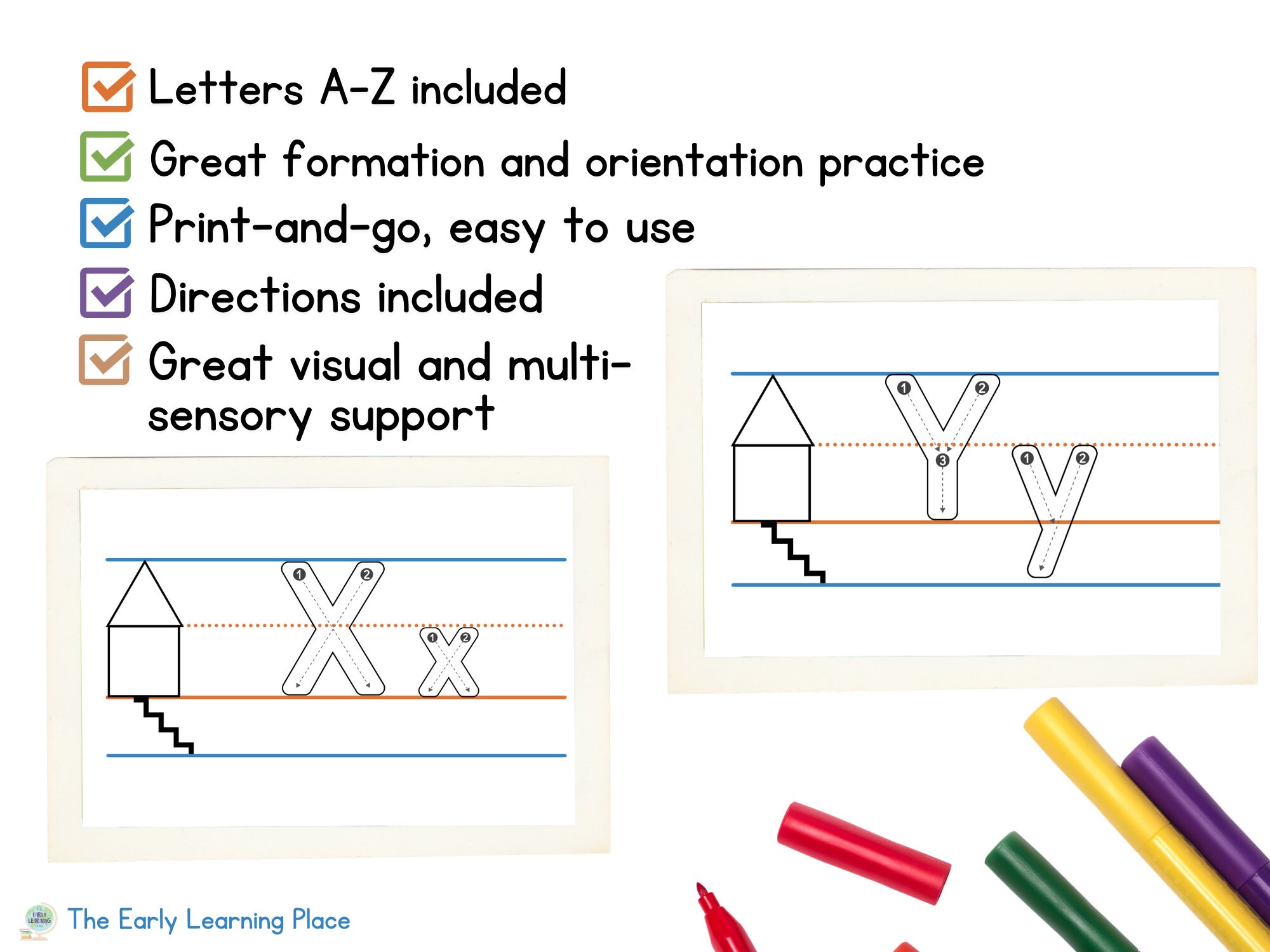 Letter Formation House Paper | Alphabet Writing - Etsy