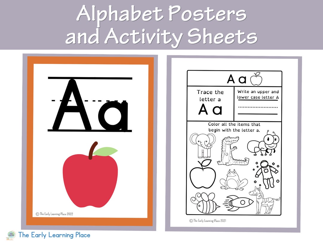 Alphabet Posters and Activity Sheets | Education, Homeschool ...