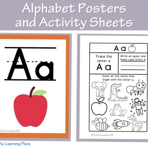Alphabet Posters and Activity Sheets | Education, Homeschool ...