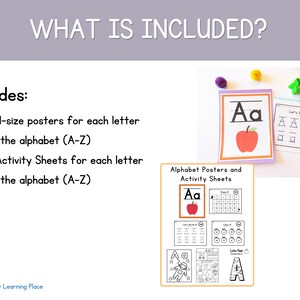 Alphabet Posters and Activity Sheets | Education, Homeschool ...