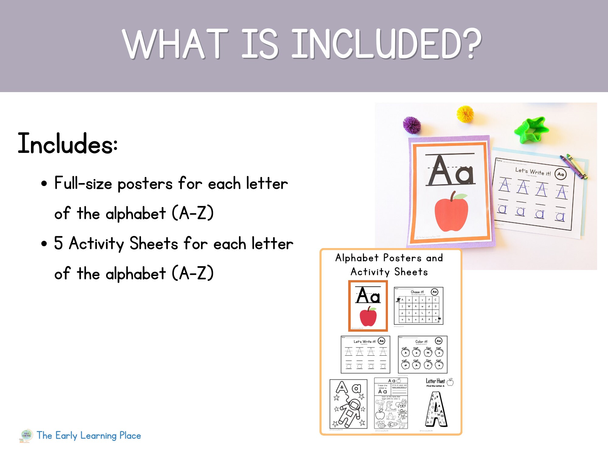 Alphabet Posters and Activity Sheets Education, Homeschool Preschool ...