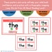 Heart / Leap Word Worksheets and Cards (all About Reading Level 1 ...