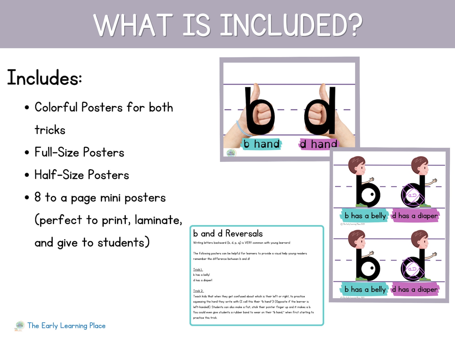 B and D Posters for Letter Reversals | B and D Letter Formation Anchor ...