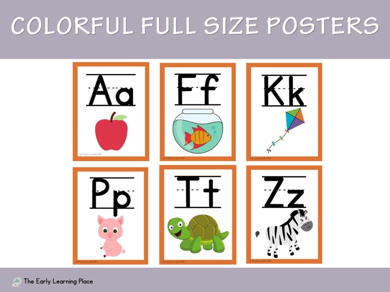 Alphabet Posters and Activity Sheets Education, Homeschool Preschool ...