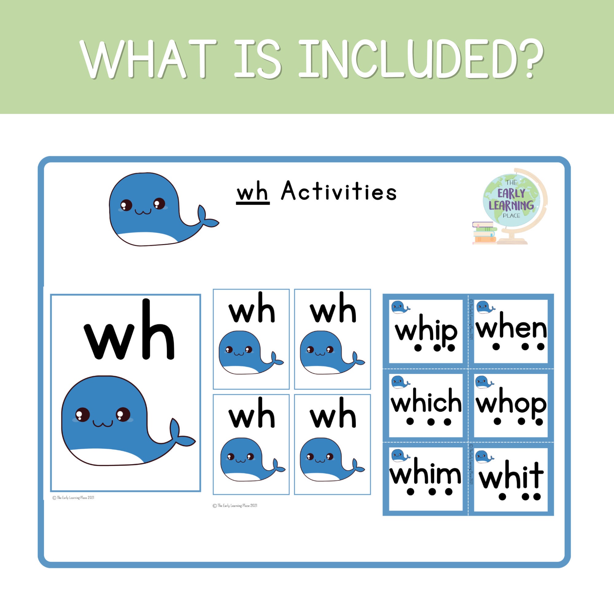 Digraph Wh Poster, Word Cards, and Activities | Science of Reading - Etsy