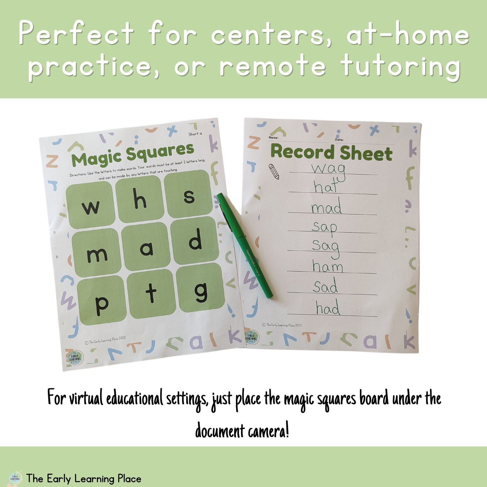 Magic Squares Phonics Gameboards/activity Sheets | Short Vowels, Vowel ...