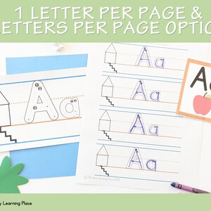 Letter Formation House Paper | Alphabet Writing - Etsy