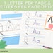 Letter Formation House Paper | Alphabet Writing - Etsy